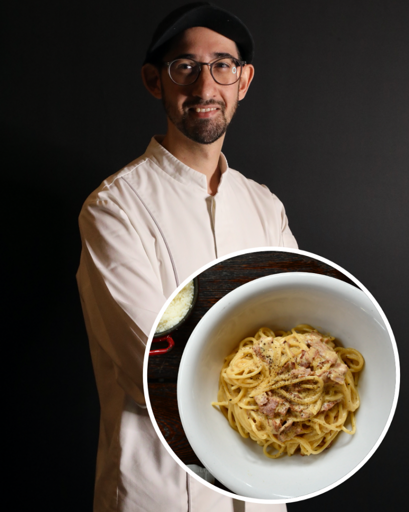 Spaghetti Carbonara by Chef Giorgio, from Trattoria Toscana | Naomi D ...